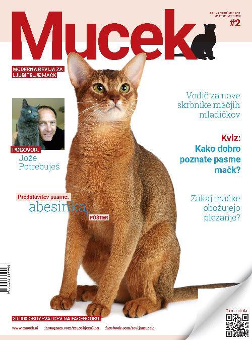 V novi številki revije Mucek spoznajte eno najstarejših mačk v Evropi ...